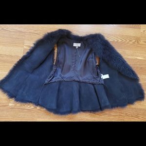 Olivia Palermo | Jackets & Coats | Olivia Palermo Suede Shearling Lamb ...